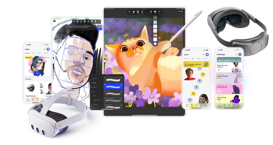 Augmented reality app for drawing. SketchAR