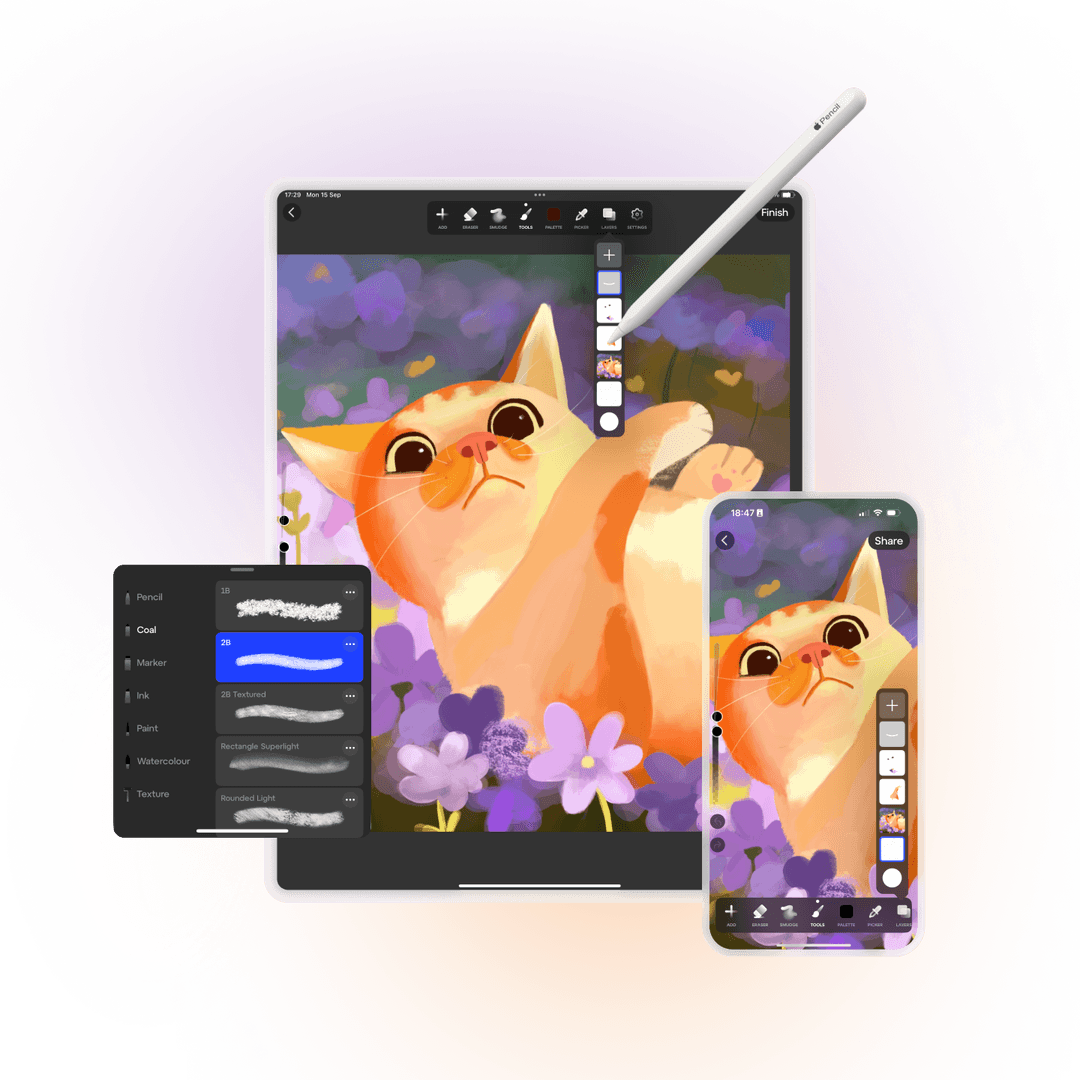 Augmented reality app for drawing. SketchAR